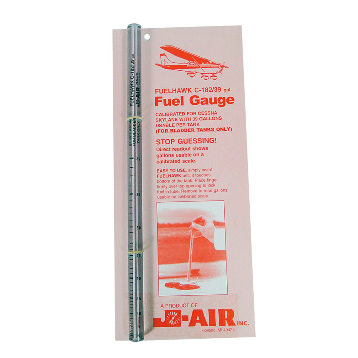 Fuelhawk Cessna 182 39 Gallon Fuel Gauge – Headwind Aviation Pilot Shop